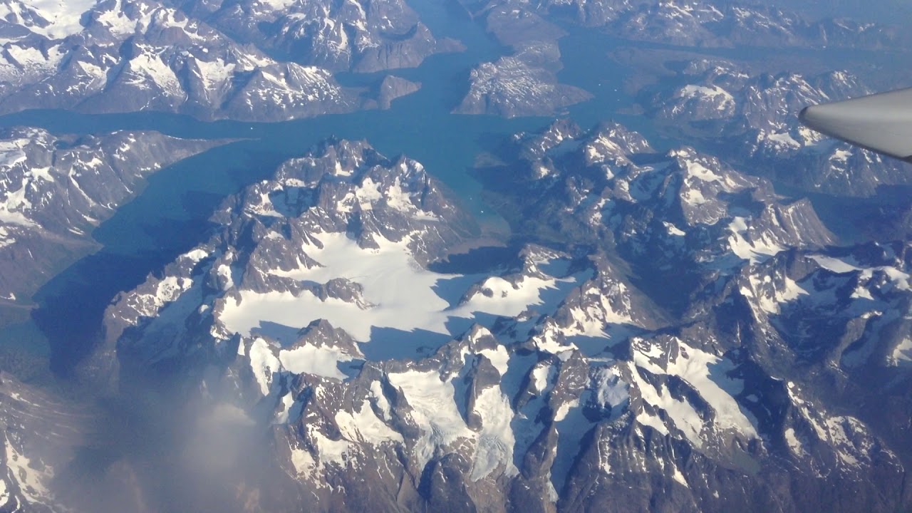 Flying over Greenland - YouTube