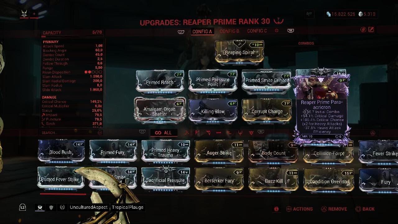 RIVEN IN 60S: Reaper Prime godroll riven mod Warframe - YouTube