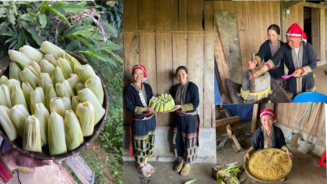 Makings the corn cakes-May Yao - YouTube