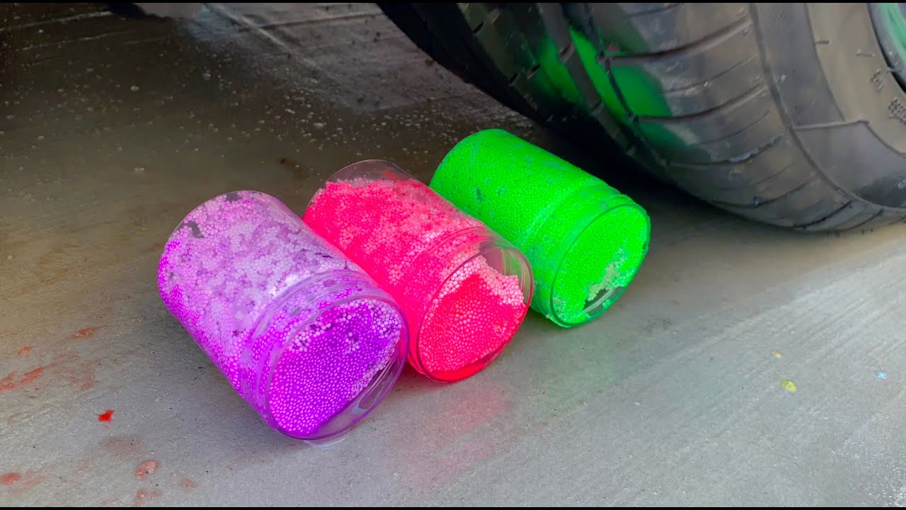 Experiment Car #68 | Crushing Crunchy & Soft Things by Car | WHEEL TEST ...