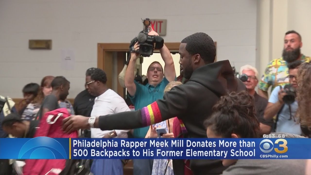 Meek Mill Donates More Than 500 Backpacks To Students At His Former ...