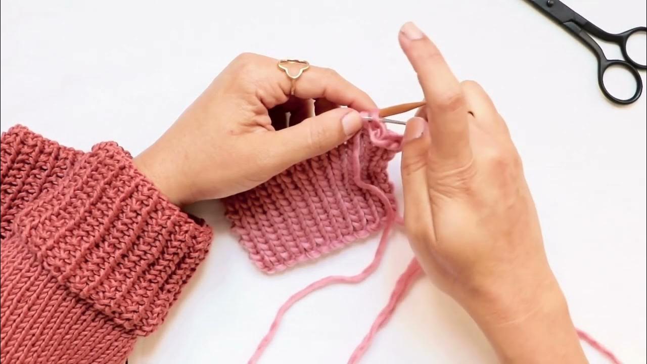 Tutoriel Tricot | Rabattre des mailles à l’italienne | WAK - YouTube