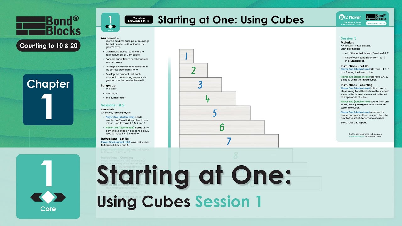 1) Starting at One: Using Cubes_Session 1 - YouTube