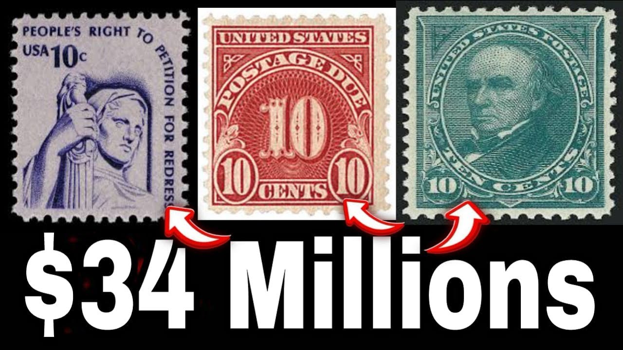 America’s 10¢ Stamps Value Millions – Rare Gems & Hidden Histories ...