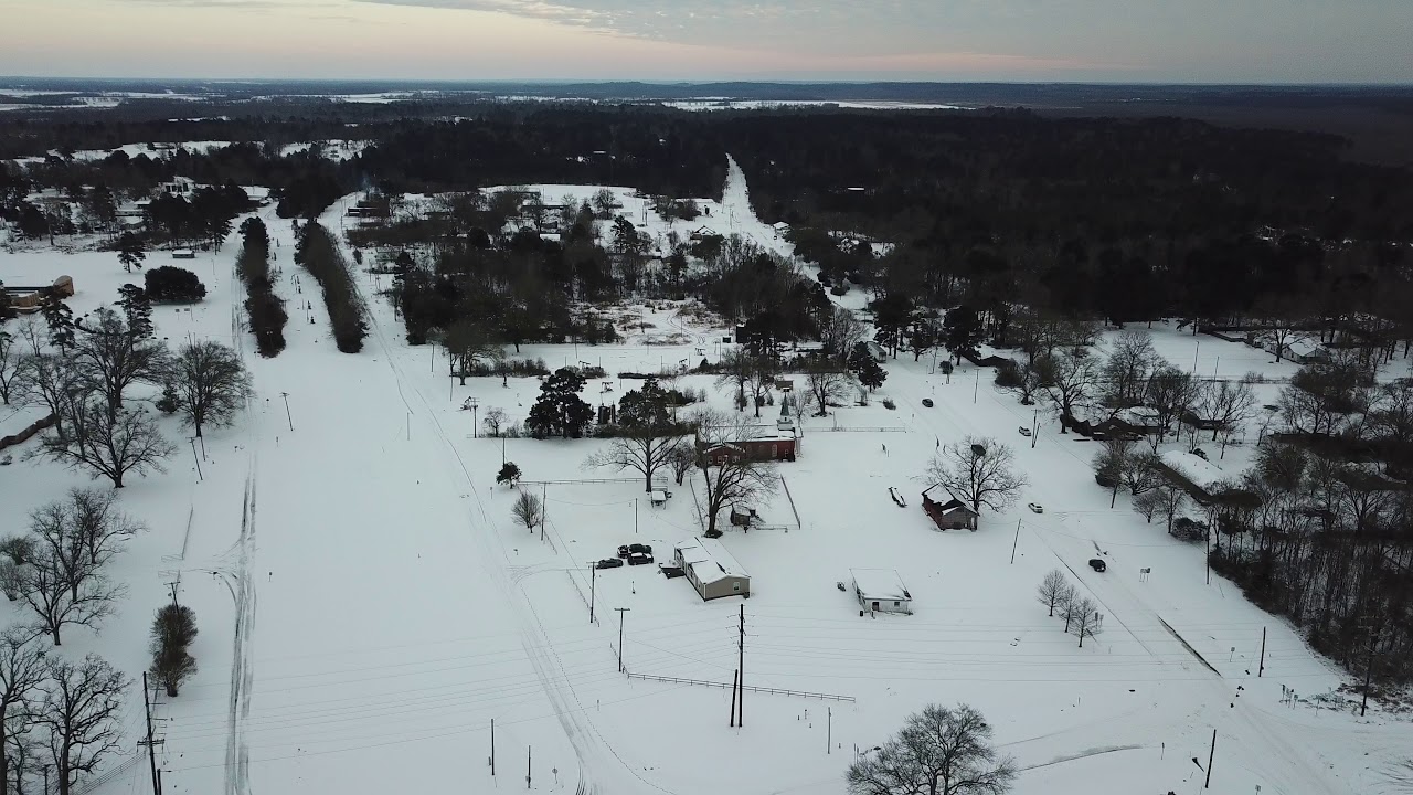 The Great Snow of 2021 in Hosston, Louisiana. - YouTube