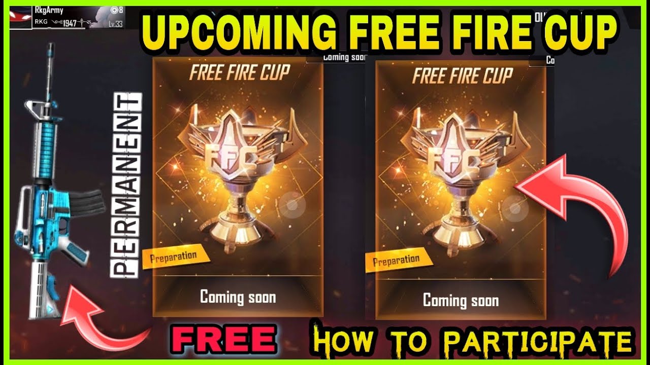 UPCOMING FREE FIRE CUP TOURNAMENT FULL DETAIL || RKG ARMY - YouTube