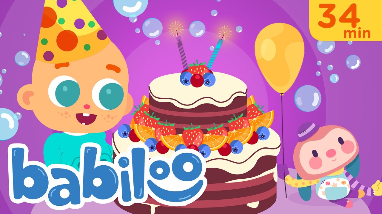 Happy Birthday Song + More Nursery Rhymes & Kids Songs – Babiloo - YouTube