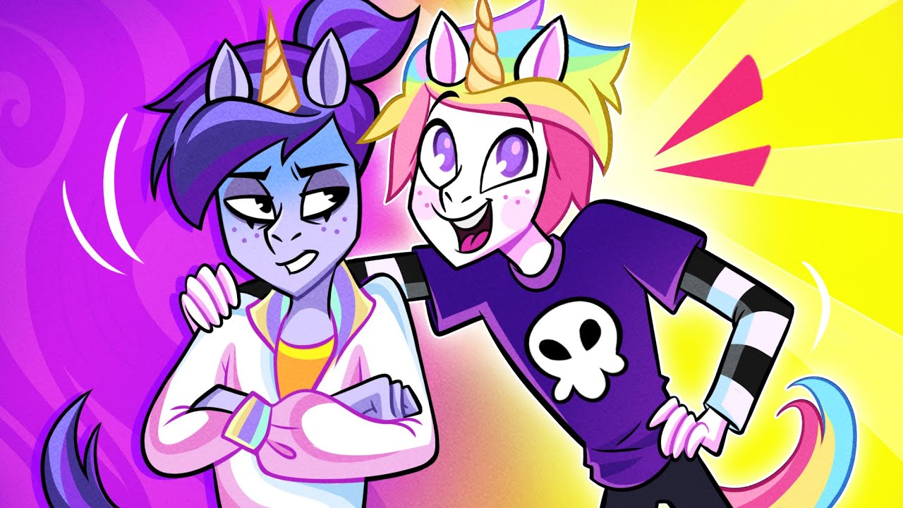 RAINBOW VS GLOOMY UNICORN🦄 The Magical Brothers Are Back! || Extravert ...