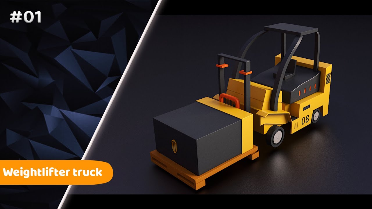 Maya for Beginners - Modeling a Weightlifter truck (Modeling, Texturing, Lighting) Tutorial Part ...