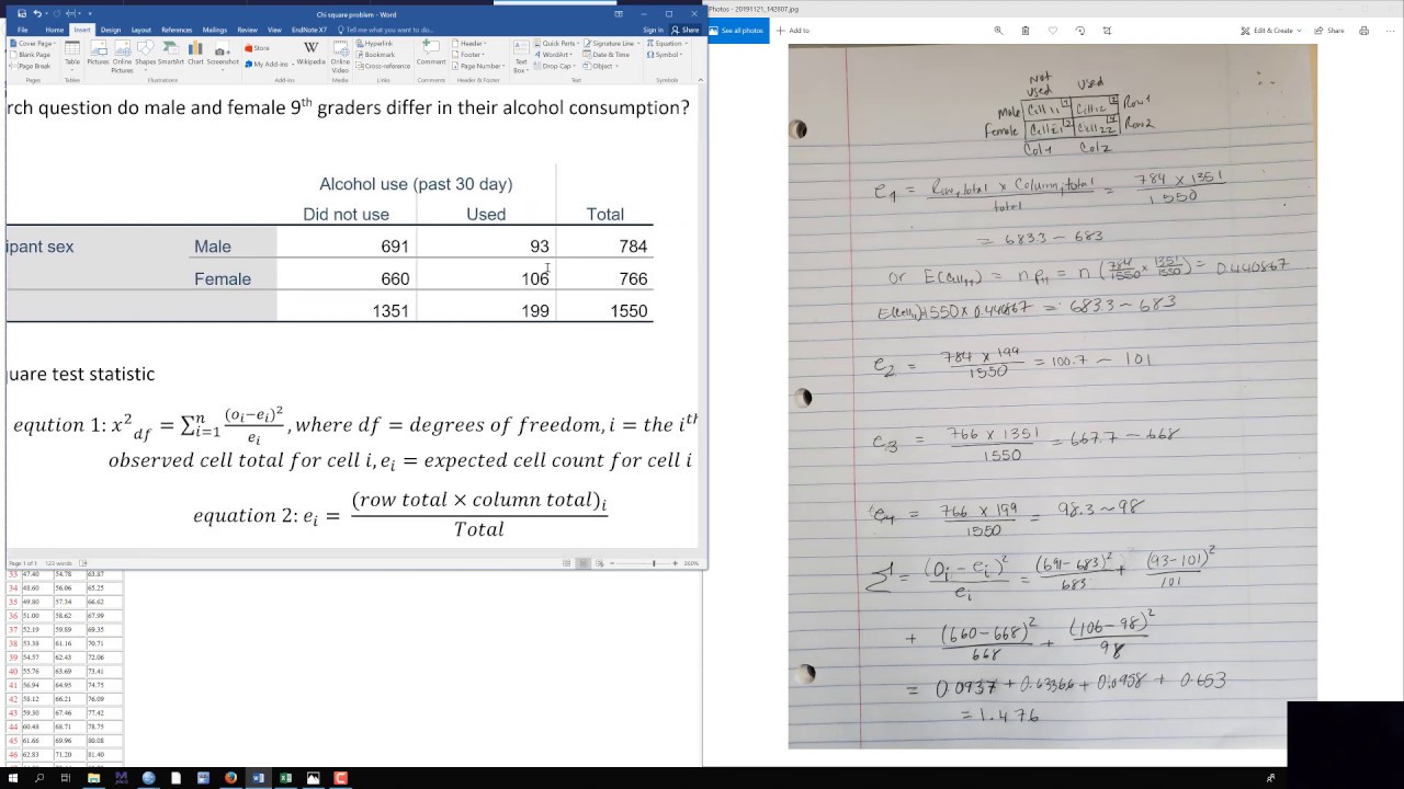 Chi Square Calculation By Hand YouTube chi-square-calculation-by-hand-youtube