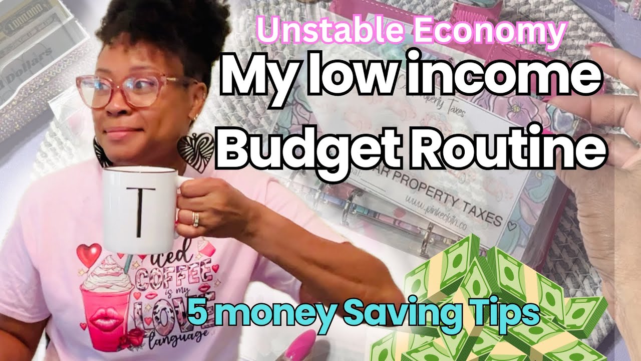 UNSTABLE economy | HOW I budget when Money Is tight | 5 TIPS | Low ...