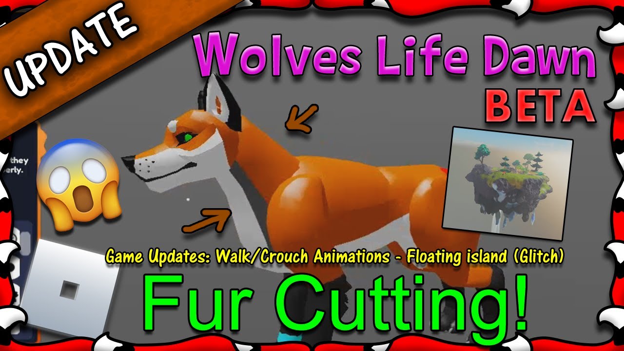 ROBLOX | Wolves Life Dawn BETA - Fur Cutting & Crouching! #45 | HD ...