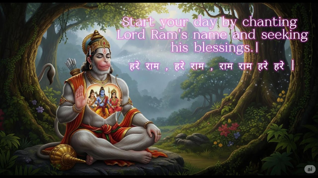 Divine Morning Prayers: Lord Hanuman Chants to Lord Ram | Powerful "Ram ...