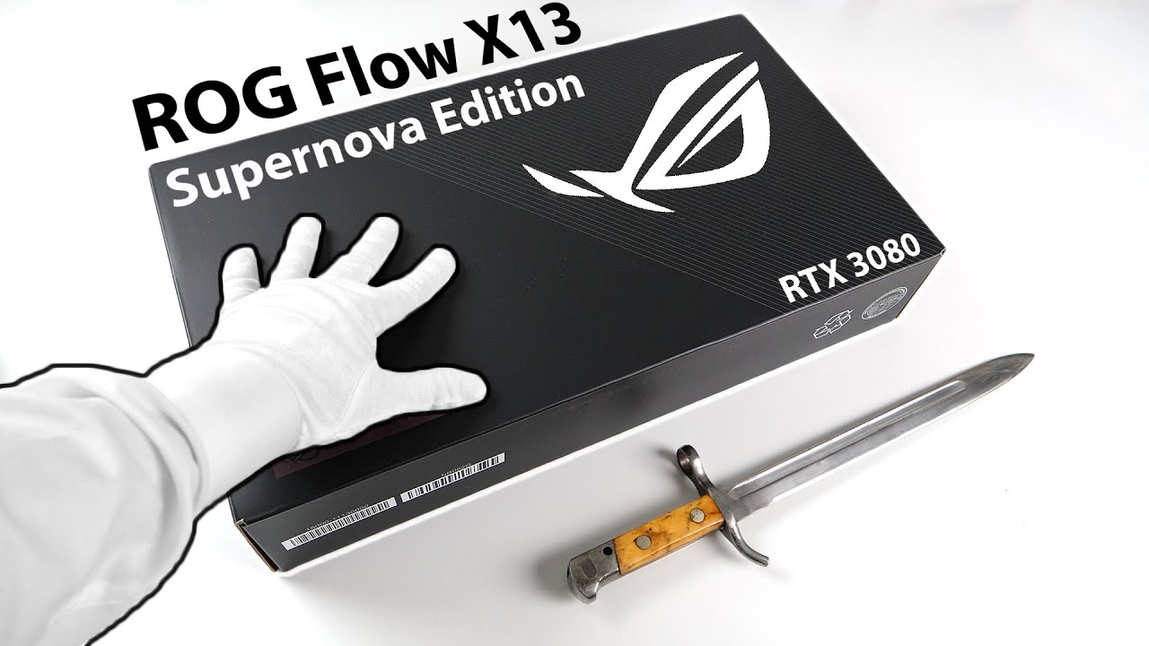ROG Flow X13 Supernova Edition Unboxing + Nvidia Geforce RTX 3080 ...