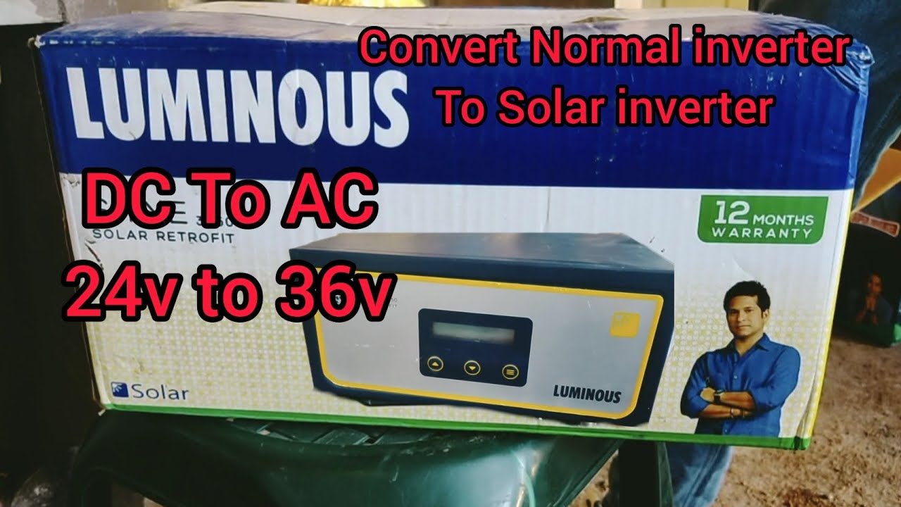HOW TO CHANGE NORMAL INVERTER TO SOLAR INVERTER . SOLAR RETROFIT BY # ...