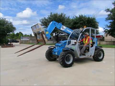 Sold! 2008 Genie GTH-5519 5.5K Compact Reach Forklift Telehandler ...