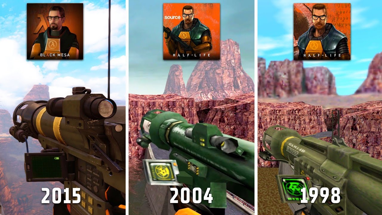 Half Life: Original vs Source vs Remake [Black Mesa] - YouTube
