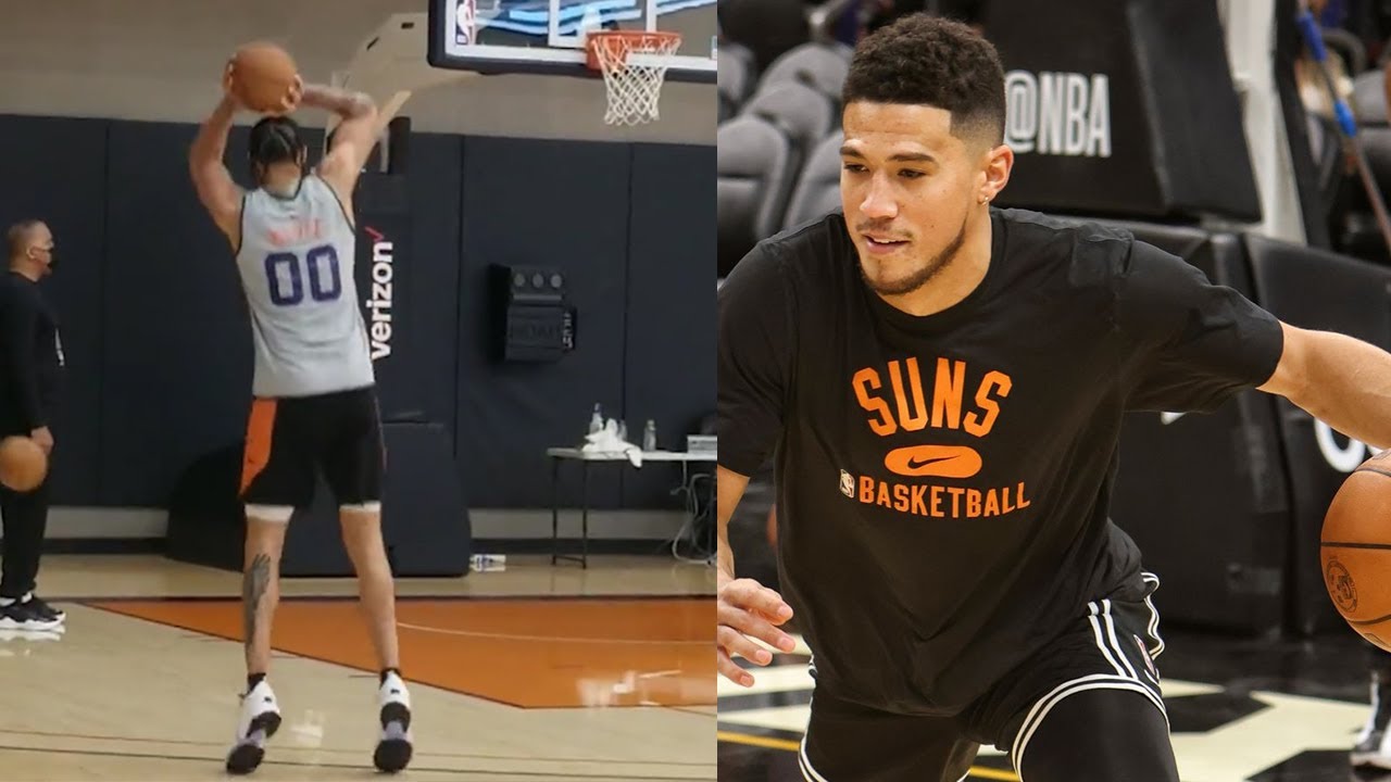 JaVale McGee can't miss from 3pt line and Devin Booker training hard to ...