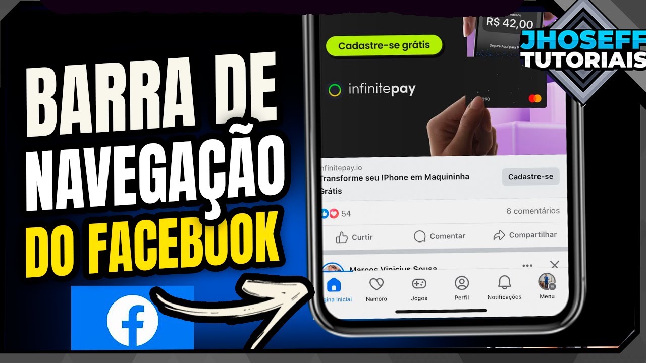 Como PERSONALIZAR BARRA DE NAVEGAÇÃO do FACEBOOK - Atualizado - YouTube