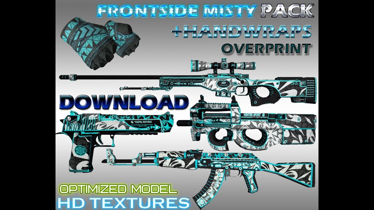 HD Frontside misty skins + Handwraps Overprint pack - YouTube