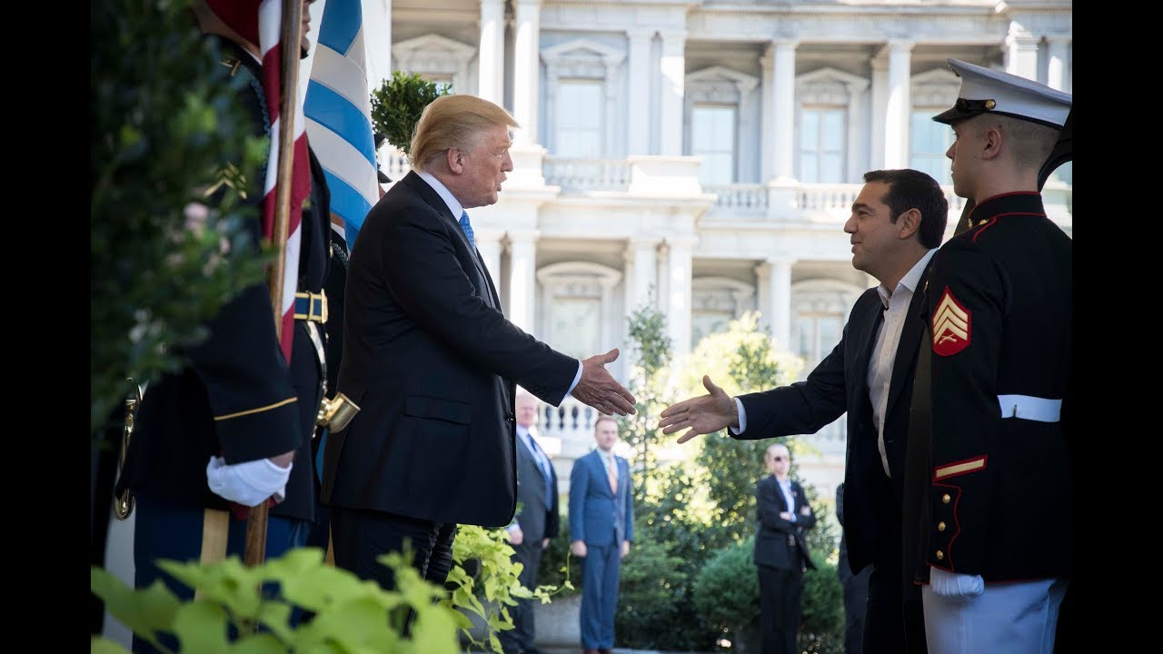 Συνάντηση με τον Πρόεδρο των ΗΠΑ κ. Ντόναλντ Τραμπ, στον Λευκό Οίκο ...