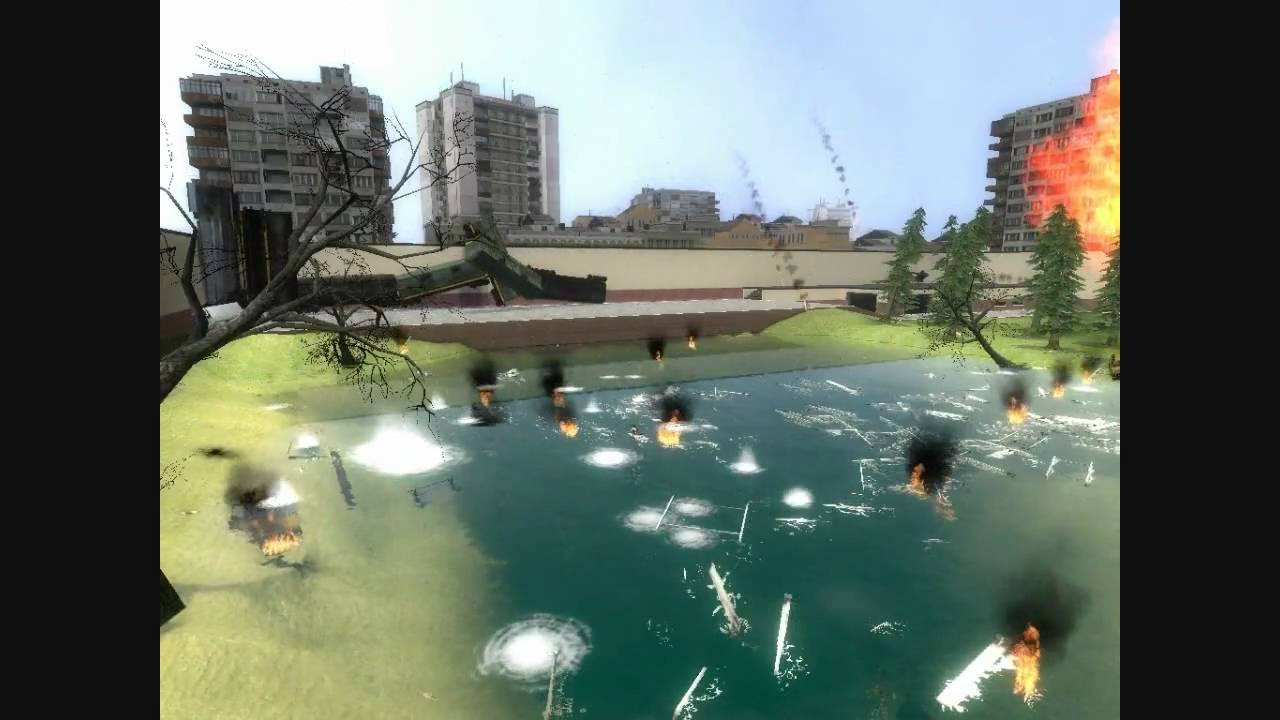 Half Life 2 Physics , thousands barrels , atomic bombs - YouTube