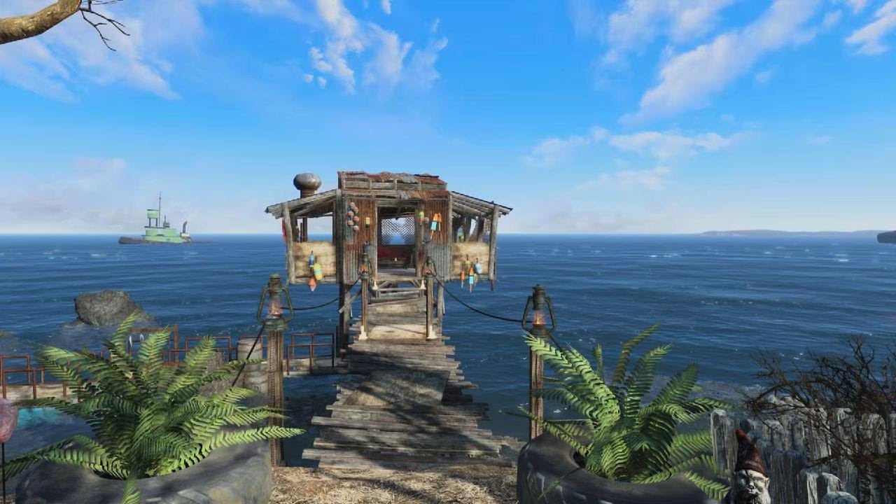 Fallout 4 - Fishing Shack - Spectacle Island - YouTube
