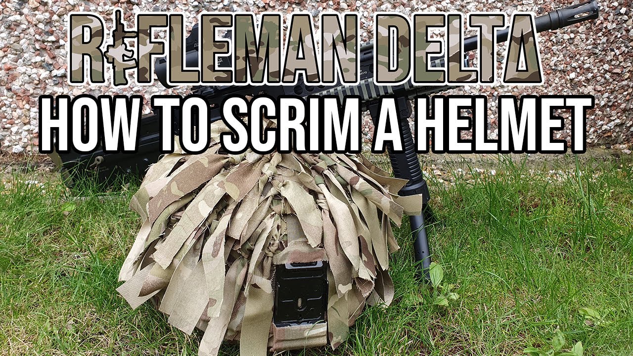 How to Scrim a Helmet - Rifleman Delta Creates - YouTube