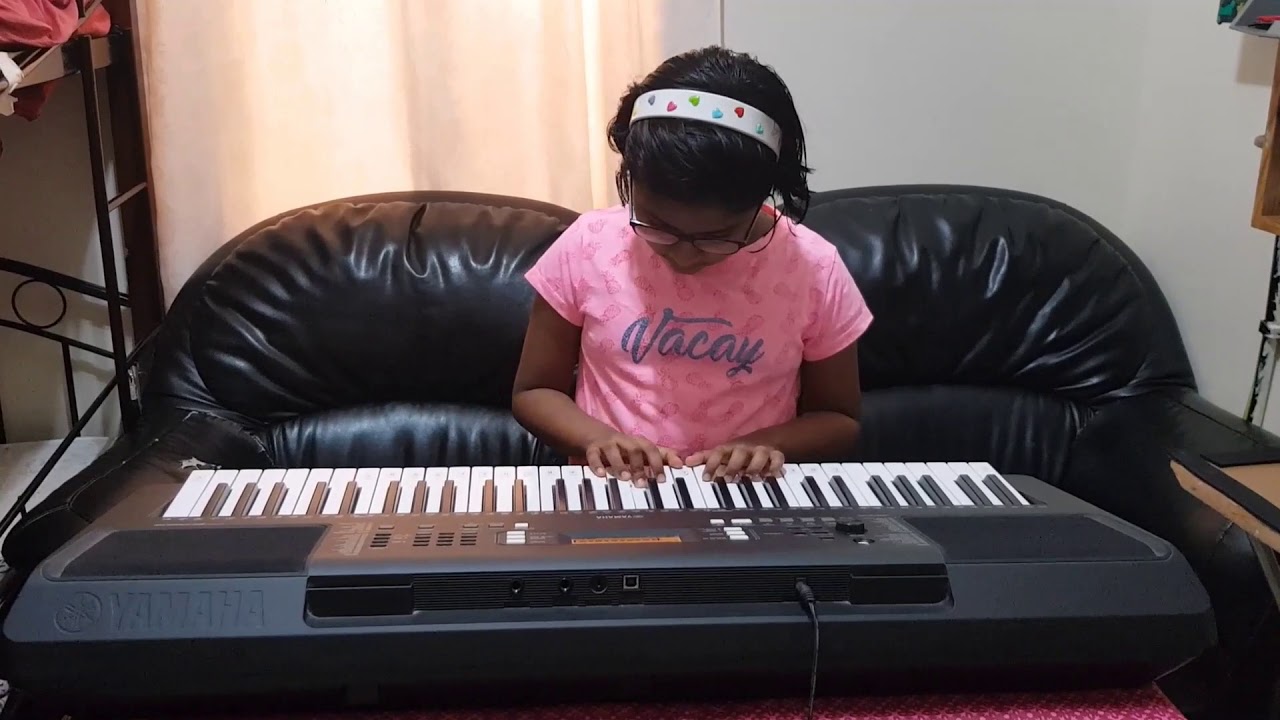 Playing ABC on Keyboard- Avanthika PS (Class 4E) - YouTube