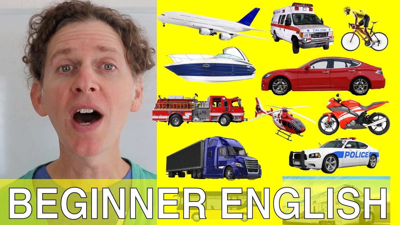 Vehicles in English - Beginner English - YouTube