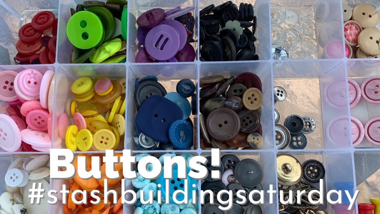 Stash Building Saturday!! Button Cards! - YouTube