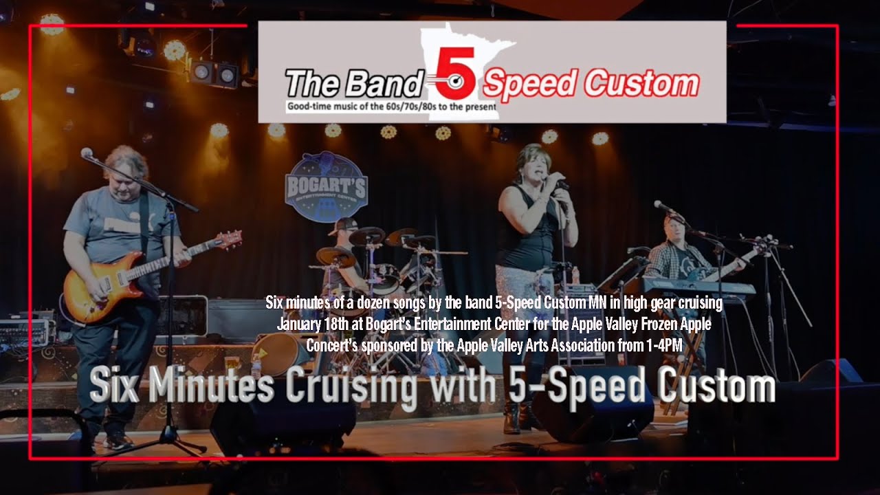 Six minutes of a dozen songs by the band 5-Speed Custom MN in high gear ...