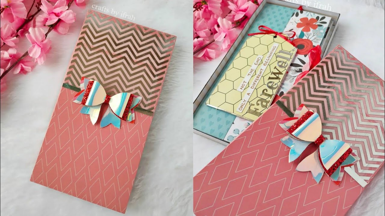 Tri Fold Card In Farewell Theme - YouTube