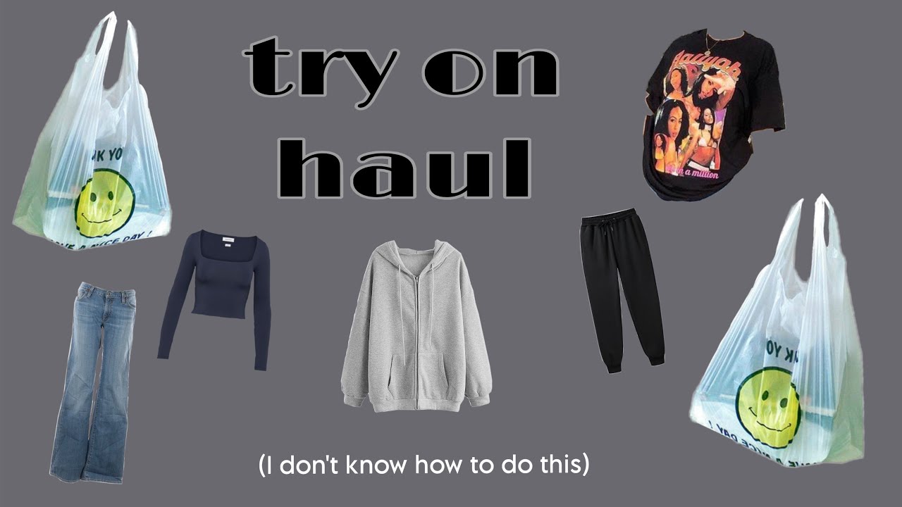 first ever try on haul 😳 - YouTube
