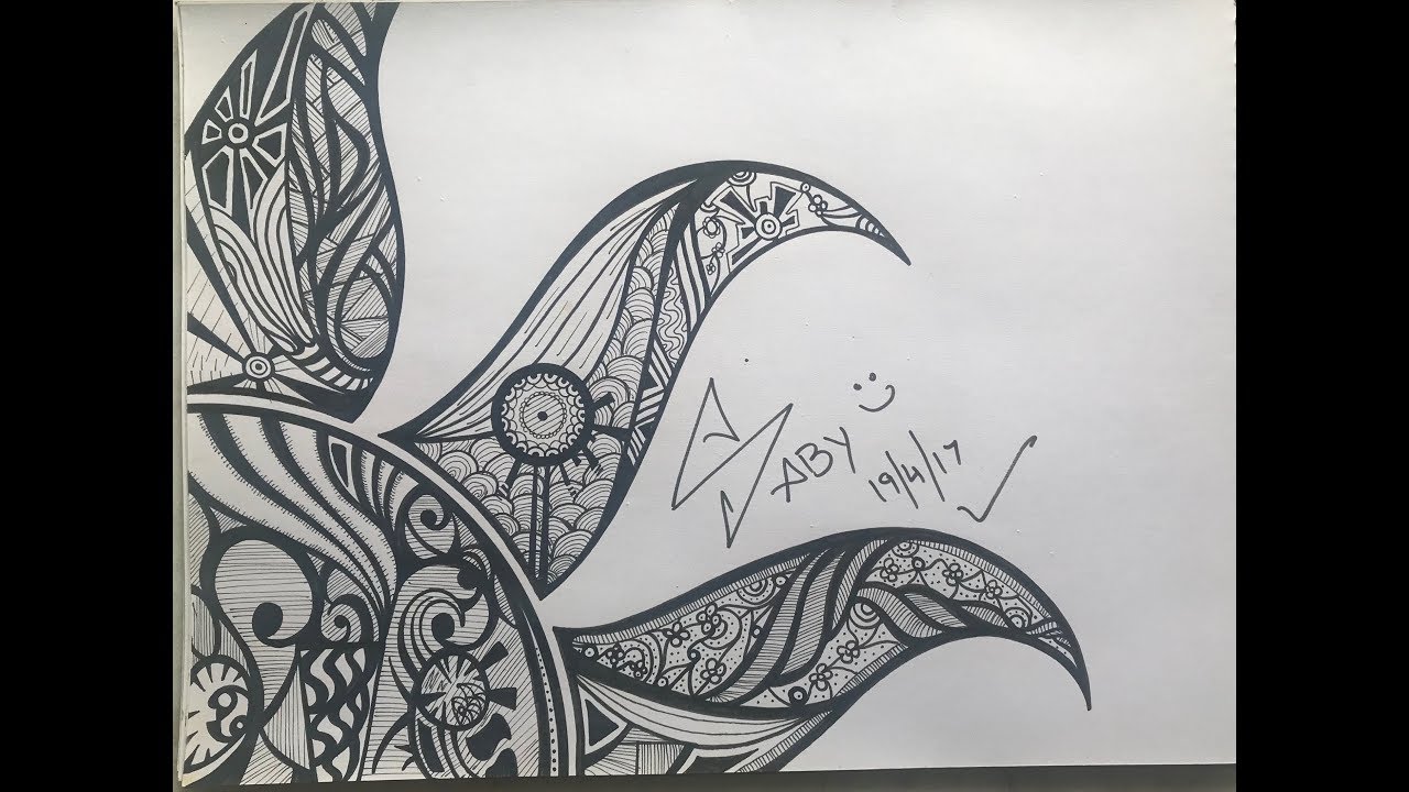 Doodle for Beginners l The Best Mandala Design | Step-by-Step Speed ...