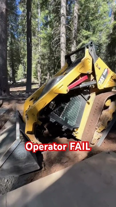Operator Fail #fail #fails #machinery #caterpillar #skidsteer #machinework #construction # ...