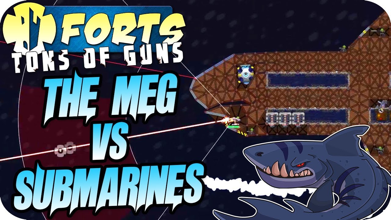 The Meg Vs Deep Ocean Submarines Forts Multiplayer Gameplay - YouTube