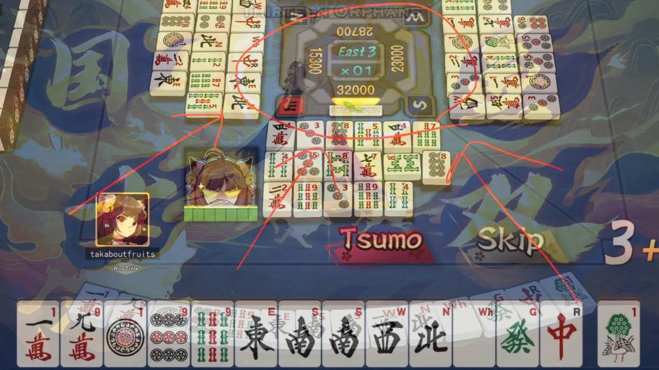 Thirteen Orphans - My first Yakuman in Mahjong Soul - YouTube