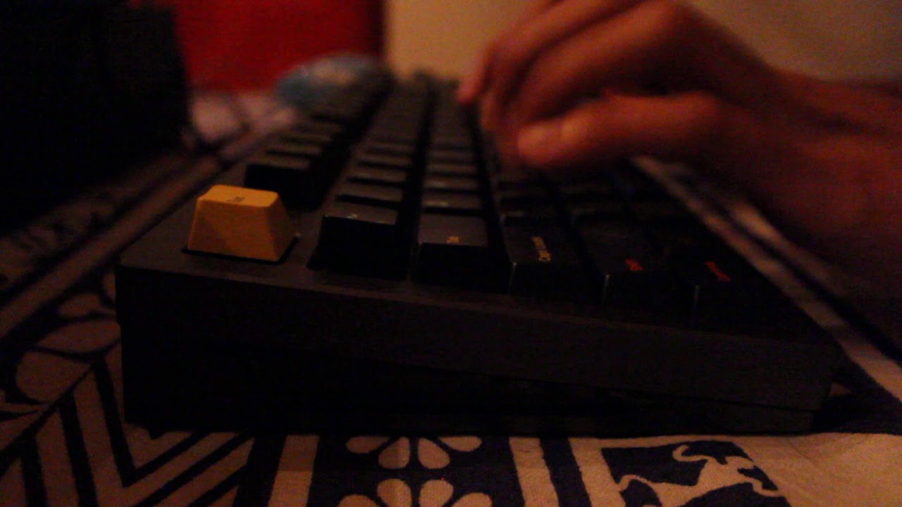 Ninja 87 with Lubed Gateron Milky Yellow - YouTube