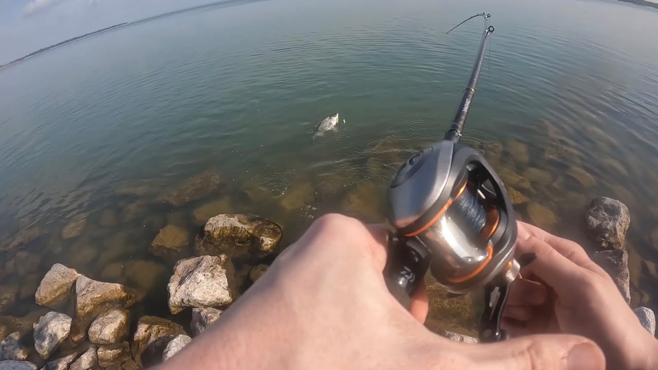 Fishing Off the Rocks at (Canton) - YouTube