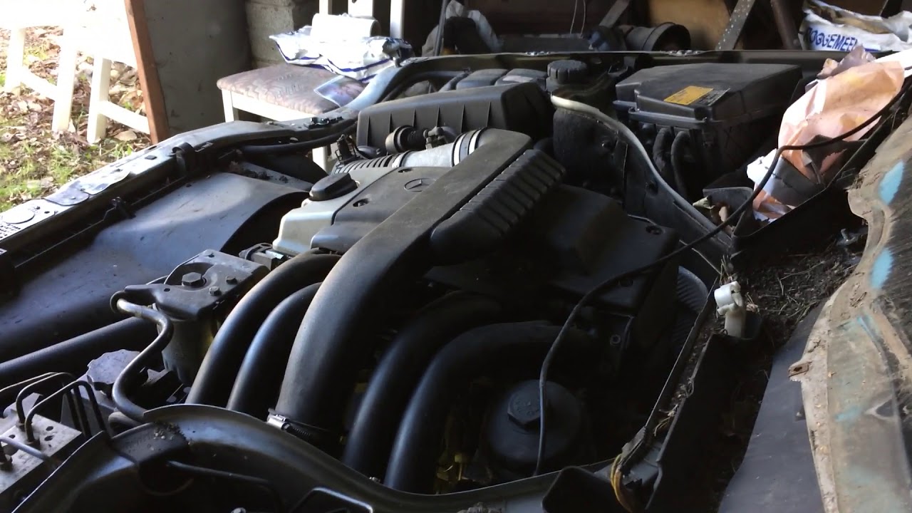 Mercedes OM604 cold start. 2.2l Diesel. - YouTube