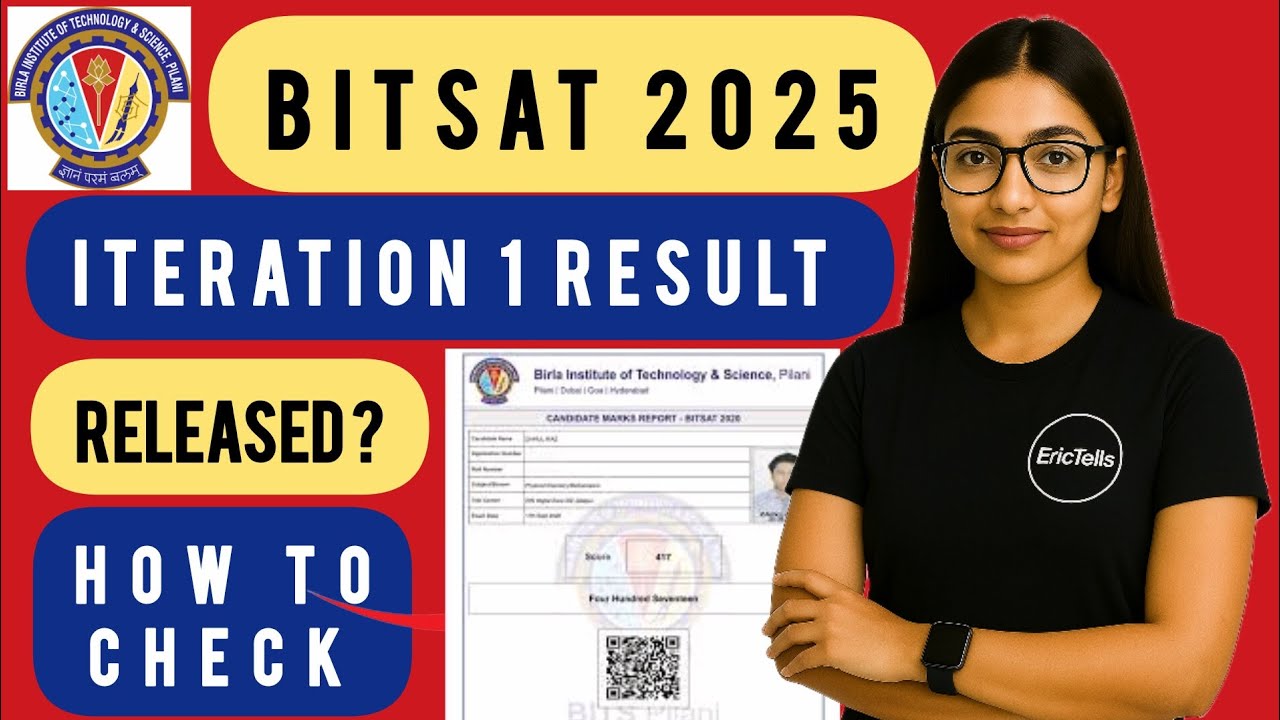 bitsat iteration 1 result 2025 | how to check bitsat iteration 1 result ...