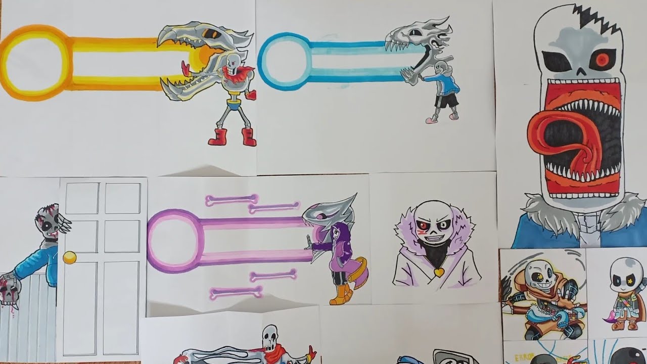 10 COOL SANS CRAFTS TO PLAY AT HOME Cách làm tranh Sans dễ tại nhà ...
