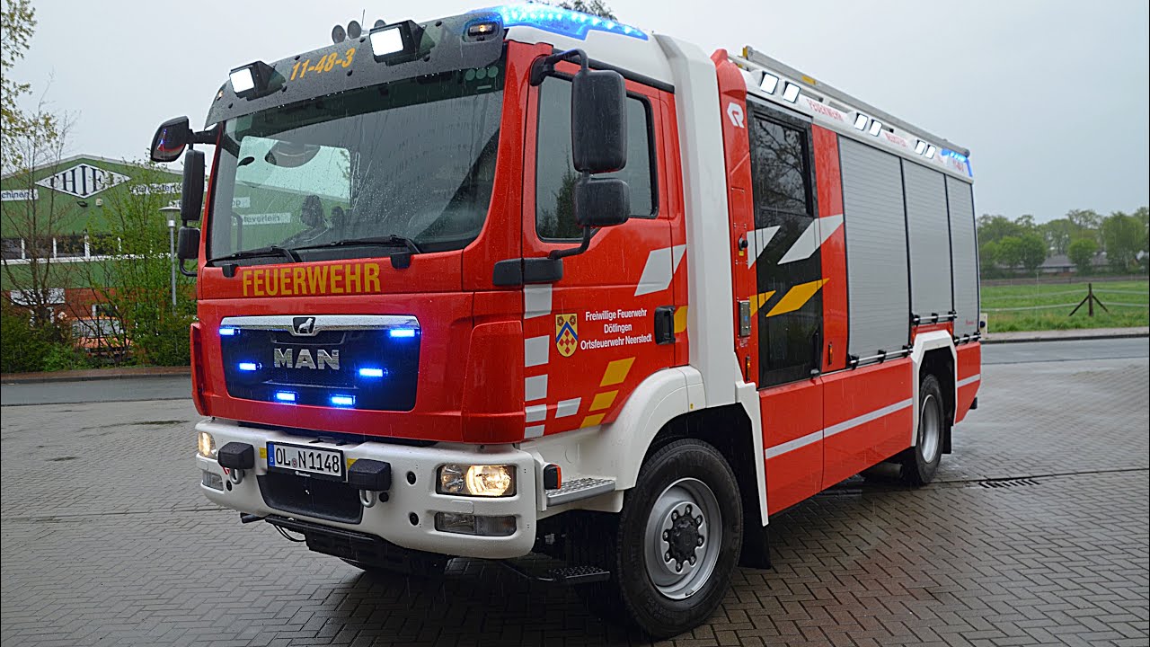 (6 Frontblitzer) Vorstellung HLF 20 FF Neerstedt - YouTube