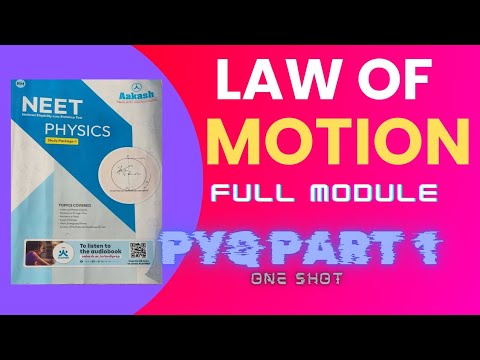 Law of motion full module solution part 1 OF PYQ | AAKASH MODULE ...