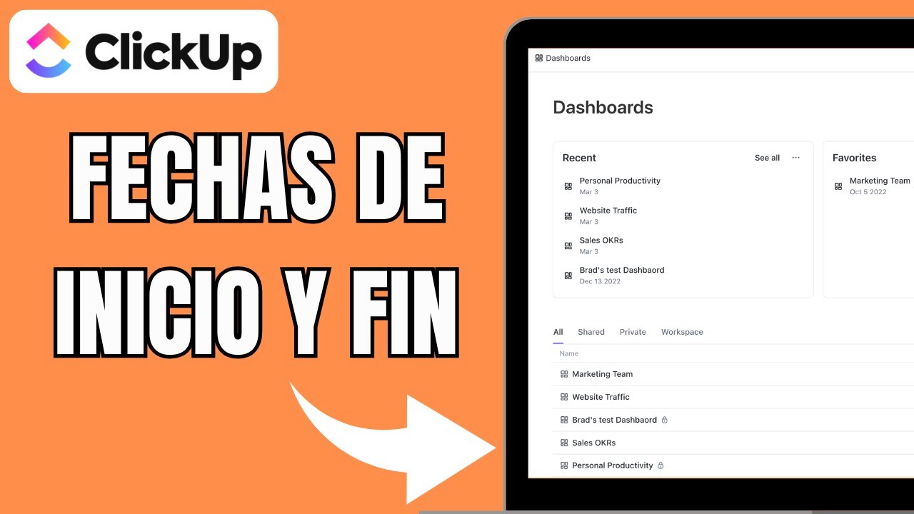 Cómo Poner Fechas De Inicio Y Fin En ClickUp - YouTube