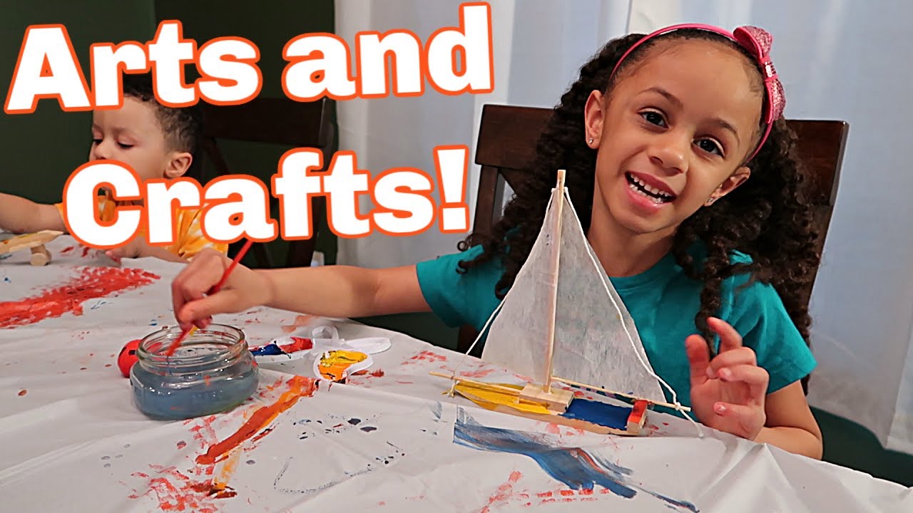 Arts and Crafts Painting with Imani's Family Fun World - YouTube