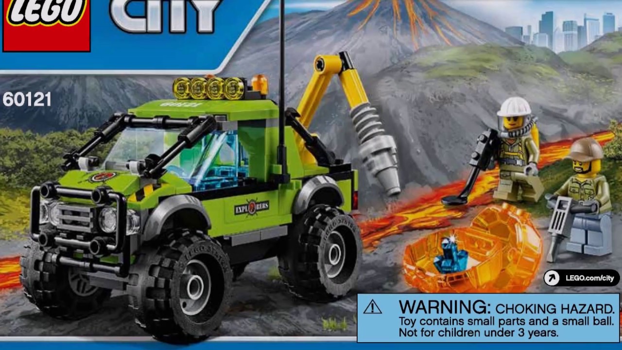 LEGO City Volcano Explorers 60121 Volcano Exploration Truck ...