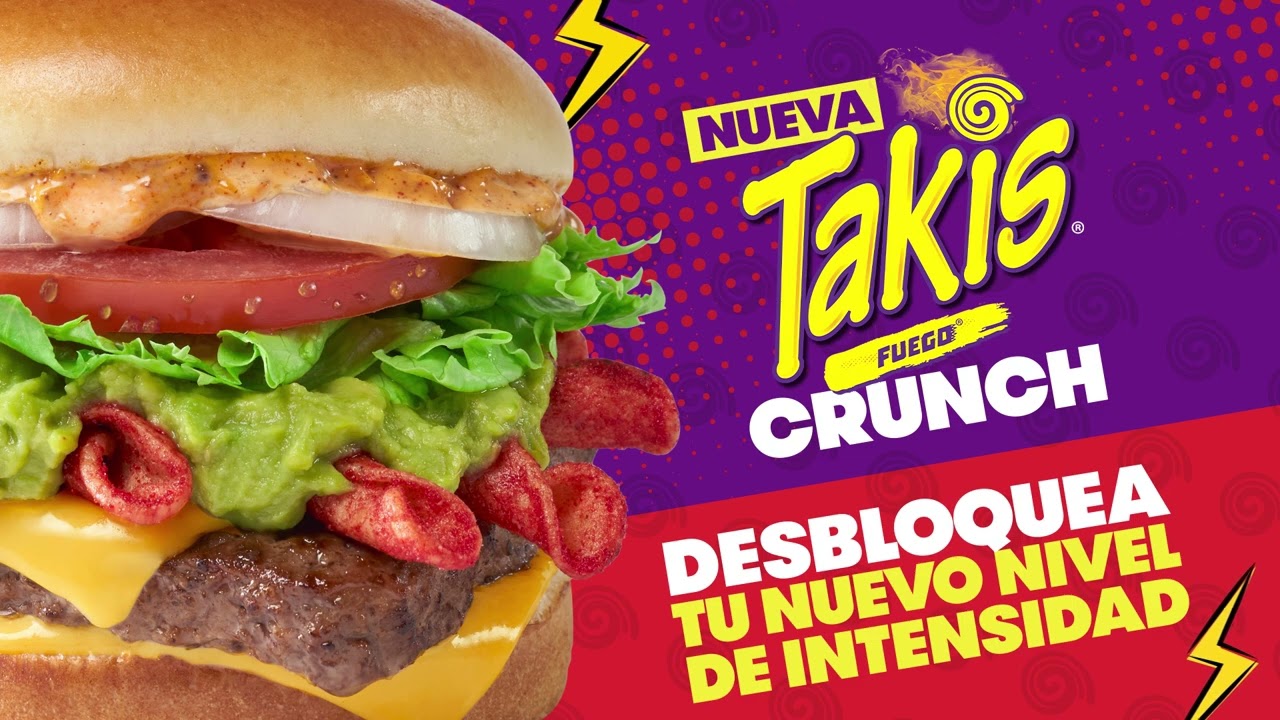 NUEVA TAKIS FUEGO CRUNCH DE WENDY´S - YouTube