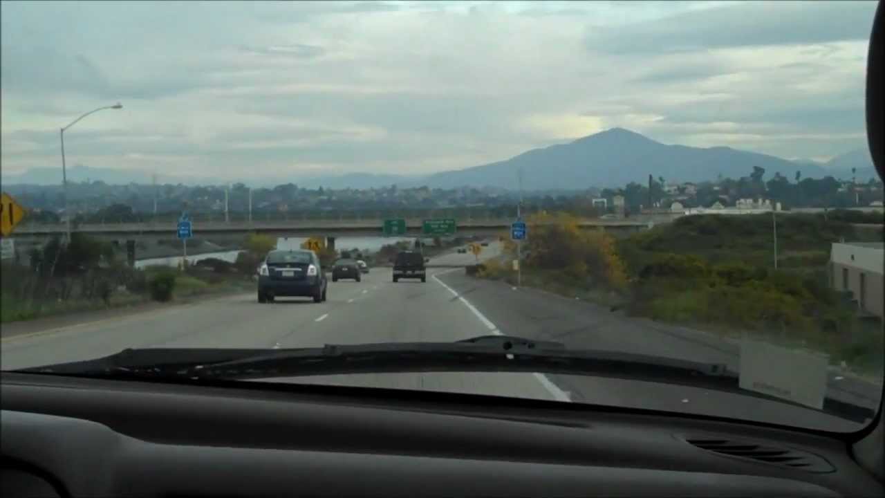 CA-54 East to CA-125 North at CA-94 West - YouTube